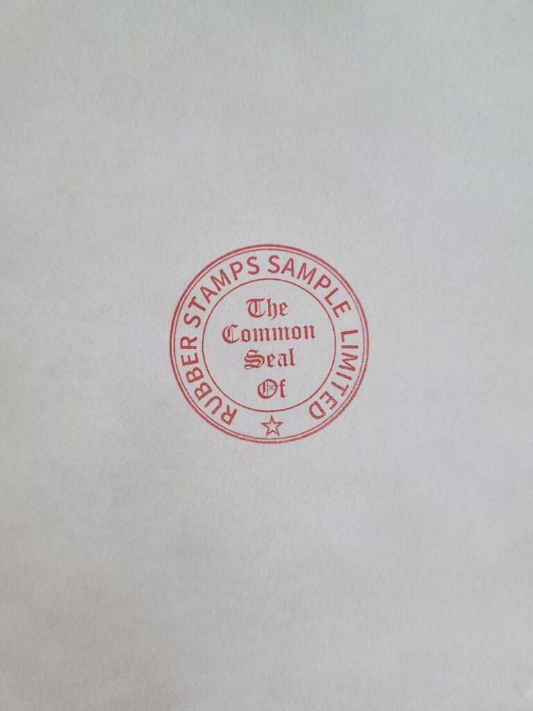 Common Seal 38mm - Rubber Stamps | Hawkes Bay | New Zealand